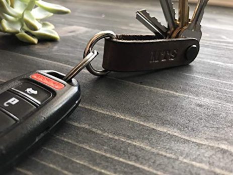 Compact Switch Blade Leather Key Holder - MyWalletIsOnFire